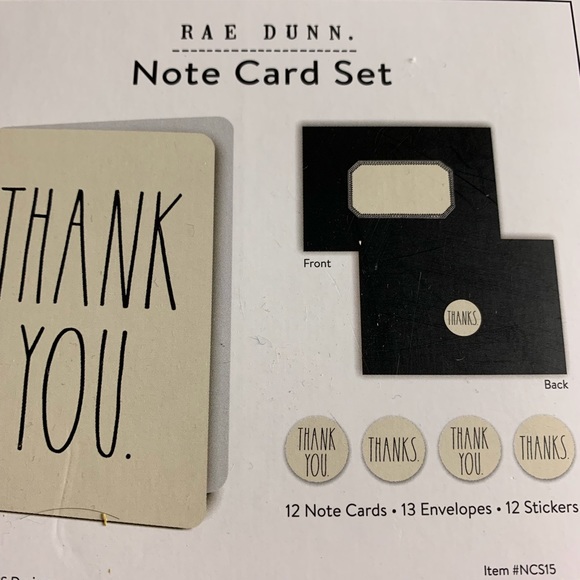 Rae Dunn | Office | Rae Dunn Thank You Notes And Ballpoints Set | Poshmark